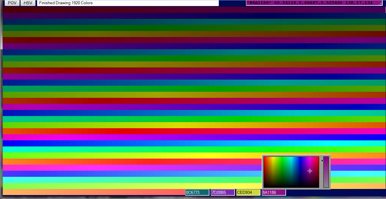 POV-Ray: Newsgroups: povray.binaries.images: Total Color Palette POV-Ray: Newsgroups: povray.binaries.images: Total Color Palette